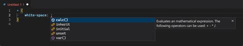 Missing Suggestions For White Space In Css Issue Microsoft Vscode Custom Data Github