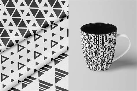 10 Seamless Vector Triangles Patterns