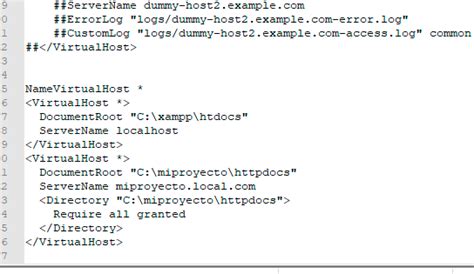 Crear Un Virtual Host En Xampp