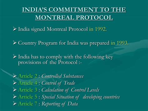Ppt Implementation Of The Montreal Protocol In India And Powerpoint Presentation Id 4261400