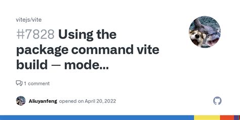 Using The Package Command Vite Build Mode Production On The Linux