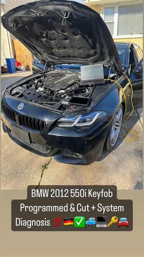 Bmw 2012 550i Keyfob Programmed And Cut System Diagnosis 💯🇩🇪 🚙💻🔑🚘