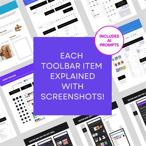 Canva Guide PDF Canva Guide For Beginners Canva Toolbar Guide How To Use Canva Instant