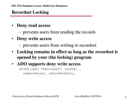 ppt database access multi user databases powerpoint presentation free download id 1432166