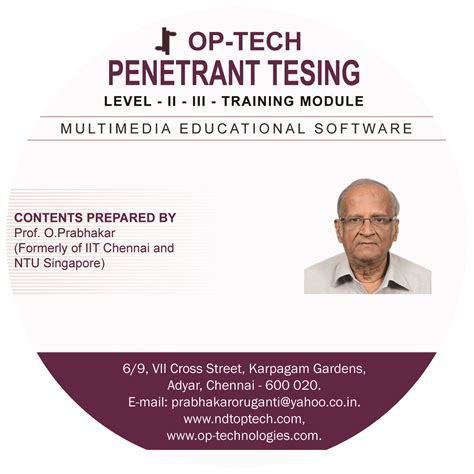 Liquid Penetrant Testing Levels Ii And Iii Optech Nondestructive Testing