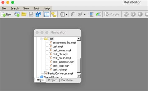 How To Dock Navigator Window To Left Pane Fx Robot Mql4 And Metatrader 4 Mql4 Programming