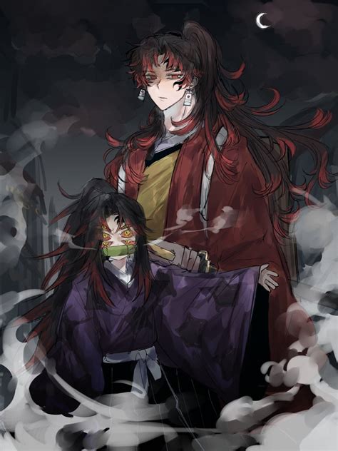 Tsugikuni Yoriichi And Kokushibou Kimetsu No Yaiba Drawn By Kittyto1o