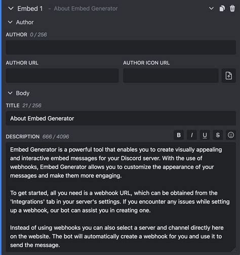 The Best Discohook Alternative Embed Generator Discord Embeds Without The Hassle