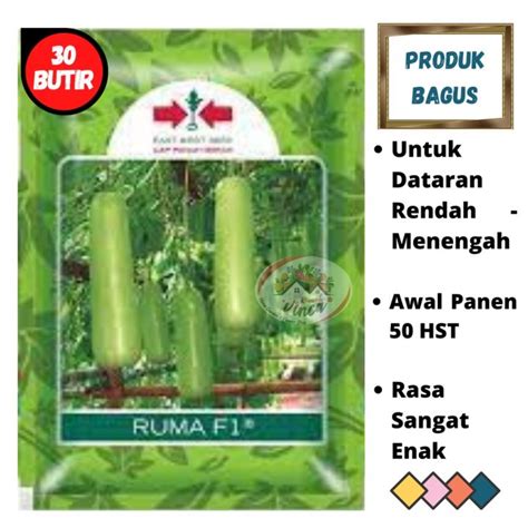 Benih Bibit Biji Labu Air Labu Manis RUMA F1 30 Butir Dari Cap Panah Merah Lazada Indonesia