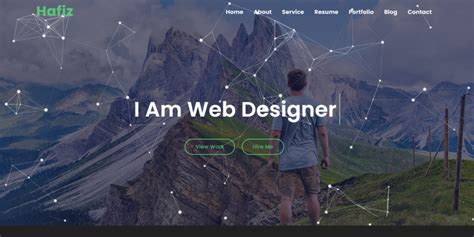 Hafiz Personal Portfolio Html Template By Themeplaza Codester
