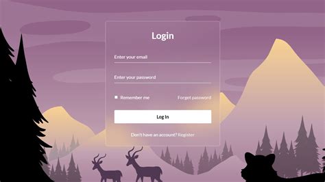 How To Create Glassmorphism Login Form Using Html And Css Glassmorphism Login Form Css Youtube