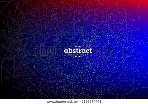 Particle Line Pattern Connecting Neuro Medical Stock Vector Royalty