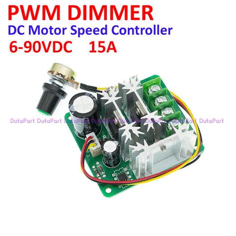 PWM DC 6 90V 15A Dimmer Motor Speed Controller 6 90VDC Lampu LED Dimer Lazada Indonesia