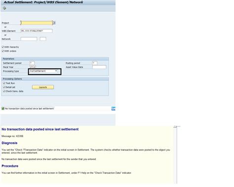 Solved Issue While Executing Settlement Transaction CJ88 SAP