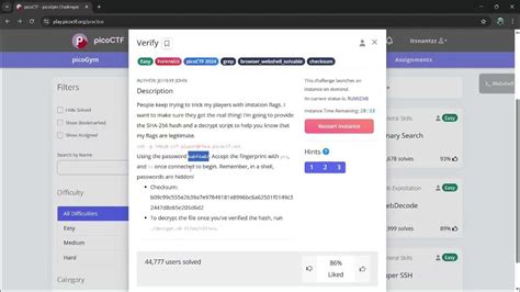 Verify Forensics Picoctf Tutorial Youtube