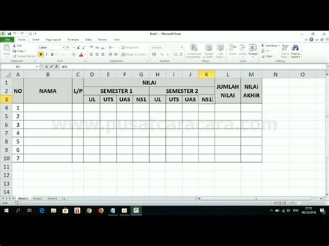 فیلم آموزشی Cara Membuat Format Tabel Daftar Nilai di Excel فیلم های آموزش اکسل Excel