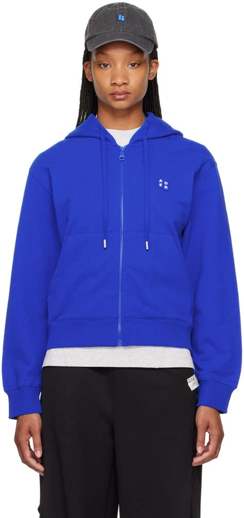 Ader Error Blue Significant Patch Hoodie Ssense