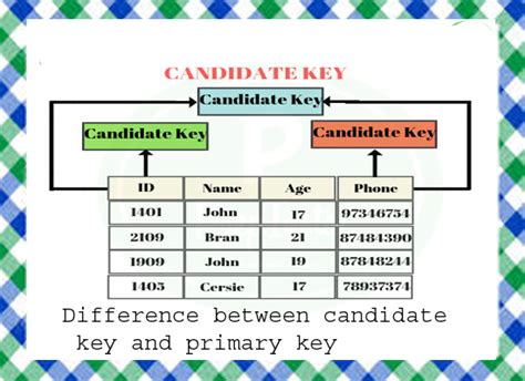 What Is The Difference Between Primary Key And Candidate