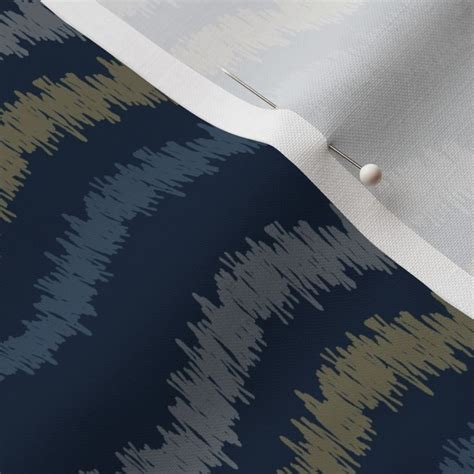 Triple Zigzag Ikat Horizontal In Shades Fabric Spoonflower