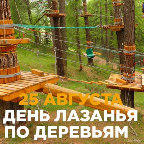 Открытки на День лазанья по деревьям 25 августа