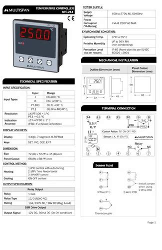 utc 214 multispan temperature controller at ₹ 750 multispan pid