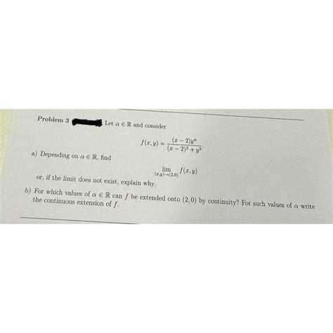 Solved Problem 3let αinr ﻿and