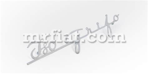 Iso Grifo Script Chrome Emblem Mrfiat