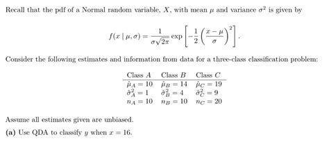 Recall That The Pdf Of A Normal Random Variable X Chegg