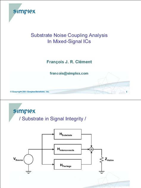 Substrate Noise Coupling Analysis In Mixed Signal Ics Pdf Electronic Circuits Wafer