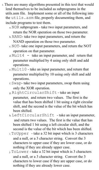 Solved There Are Many Algorithms Presented In This Text That
