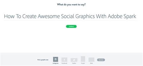 How To Create Awesome Social Graphics With Adobe Spark