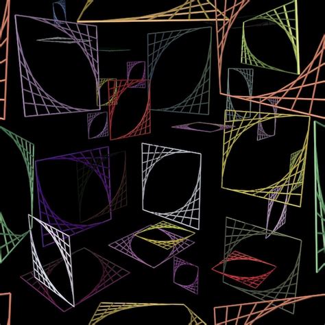 Premium Photo Seamless Pattern Abstract Of Geometric Shapes 3d