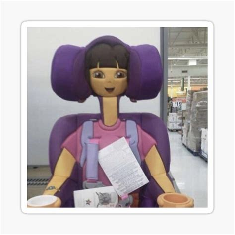 Cursed Dora Sticker For Sale By Laurenswiffin Redbubble