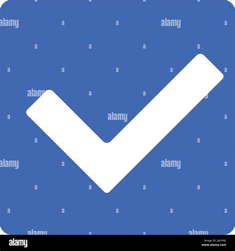 Square Checkbox Success And Authentication Editable Vector Stock