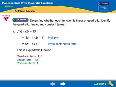 Modeling Quadratic Fxns Ppt