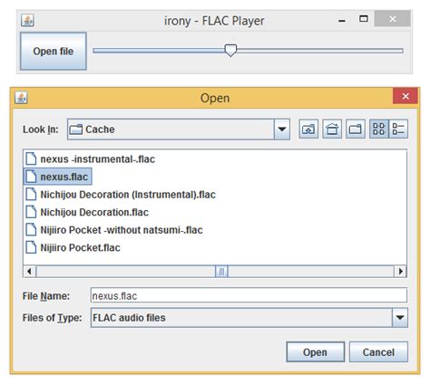 Simple GUI FLAC Player Java