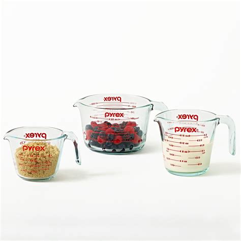 Pyrex Glass Measuring Cup Set 3 Piece At Darren Pennington Blog