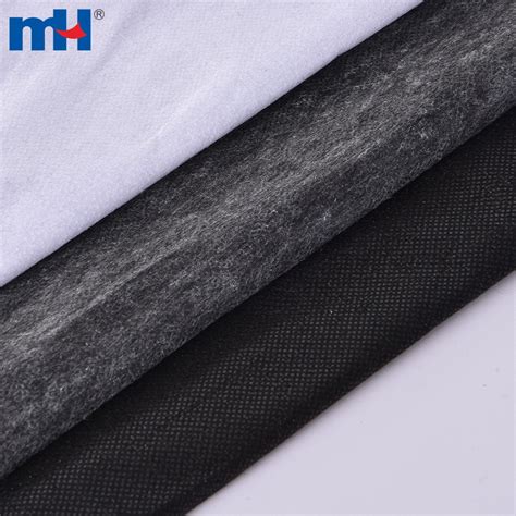Mh Wholesale Nonwoven Fusible Double Dot Interlining Fabric For Cloth
