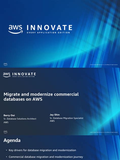 slides migrate and modernize commercial databases on aws pdf amazon