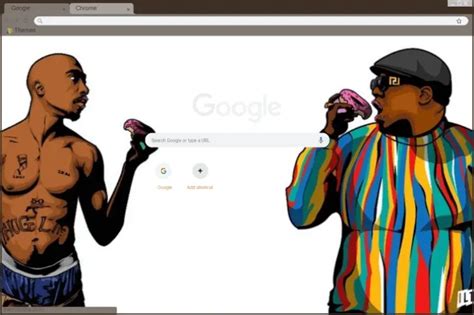 Biggie And Tupac Chrome Theme Themebeta