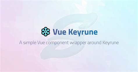 GitHub Saeris Vue Keyrune A Simple Vue Component Wrapper Around