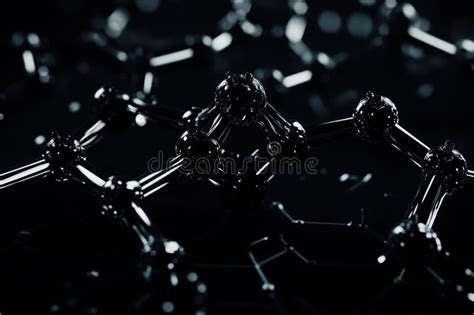 Explore Molecular Structure With Its Interconnected Design For Scientific Research Stock Image