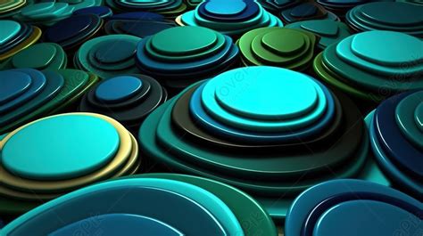 녹색 파란색 검정색 및 베이지색 원 모양의 3d 렌더링된 추상 그림 그래픽 디자인 배경 청록색 배경 파란색 그림 배경 이미지 Hd 그래픽 디자인 청록색 파란색