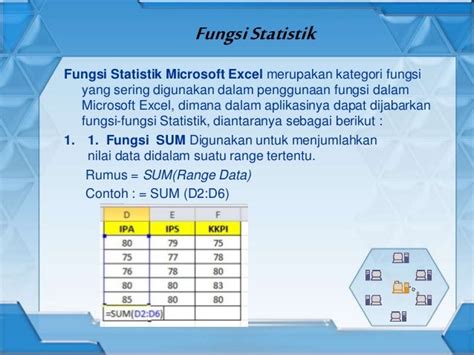 Fungsi Rumus Statistik Di Excel