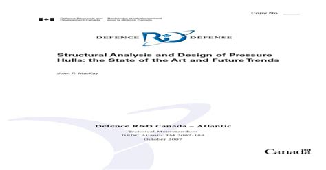 Pdf Structural Analysis And Design Of Pressure Hulls Dokumen Tips