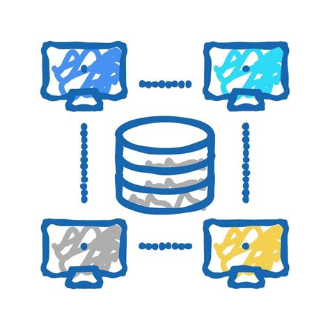 Network Working Digital Processing Icon Doodle Illustration 62468323