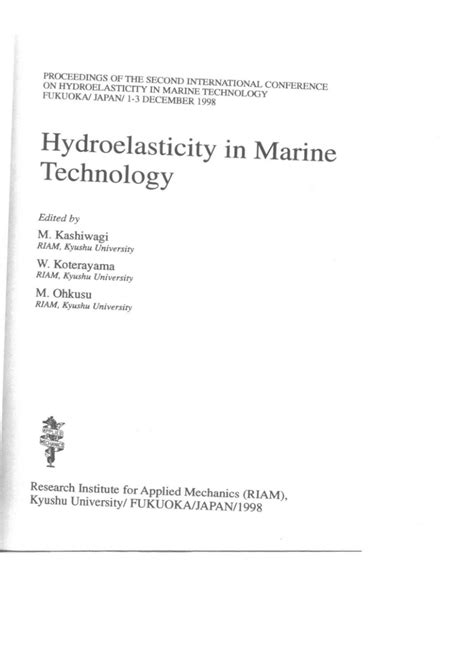 Pdf An Eigenfunction Expansion Method For Predicting Hydroelastic Behavior Of A Shallow Draft Vlfs