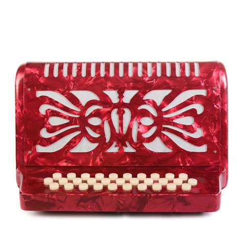 Rossetti 3112 31 Button Diatonic Accordion Red Alchemy Musical Supply
