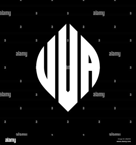 UVA Circle Letter Logo Design With Circle And Ellipse Shape UVA Ellipse Letters With