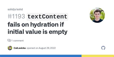 `textcontent` fails on hydration if initial value is empty · issue